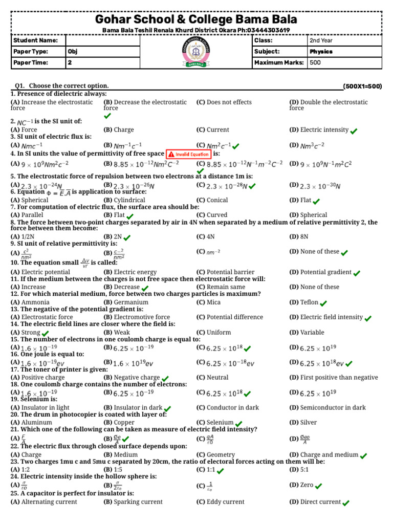 2nd Year-Physics-Physics | PDF | Inductor | Electromagnetic Induction