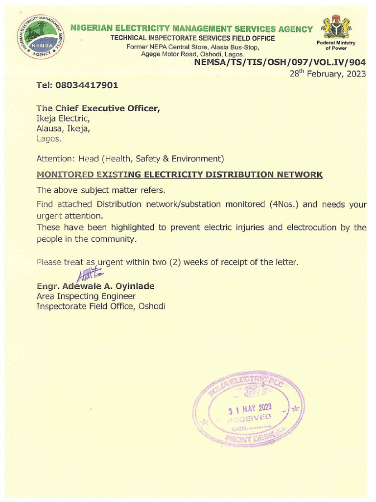 2023-05-31 NEMSA Monitored Existing Network - 904 | PDF
