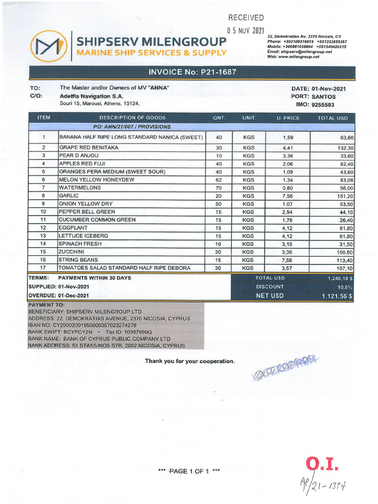 Ann.21.007 Shipserv | PDF