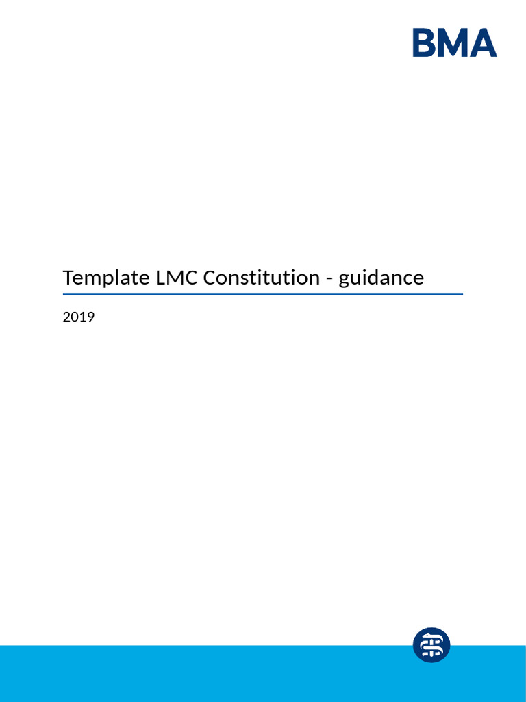 Bma LMC Model Constitution 2019 | PDF | General Practitioner | National Health Service