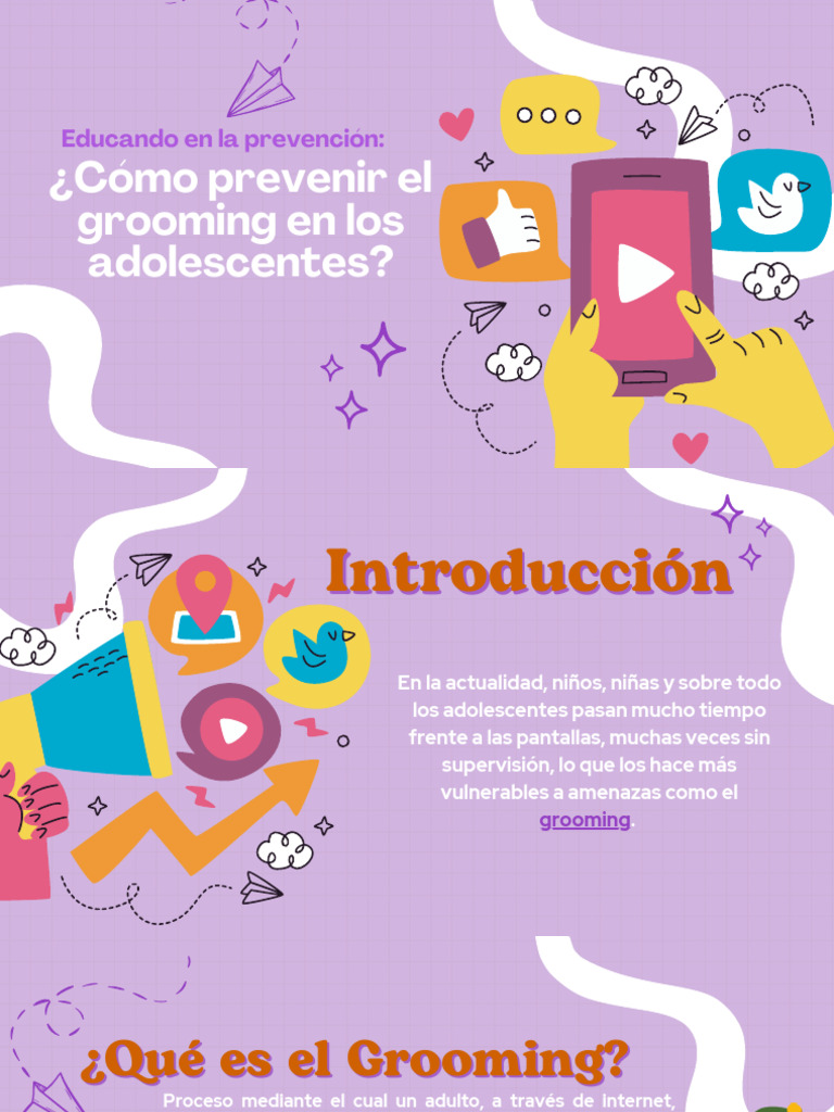 Presentación Grooming | PDF | Adolescencia