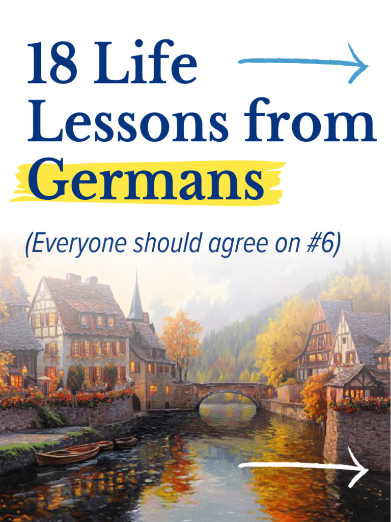 18 Essential Life Lessons from Germans | PDF