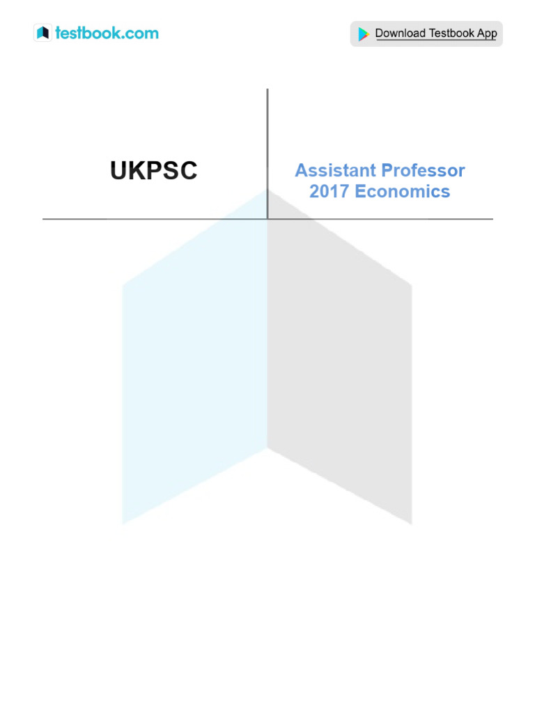 UKPSC Assistant Professor Economics Guide | PDF | Economies ...