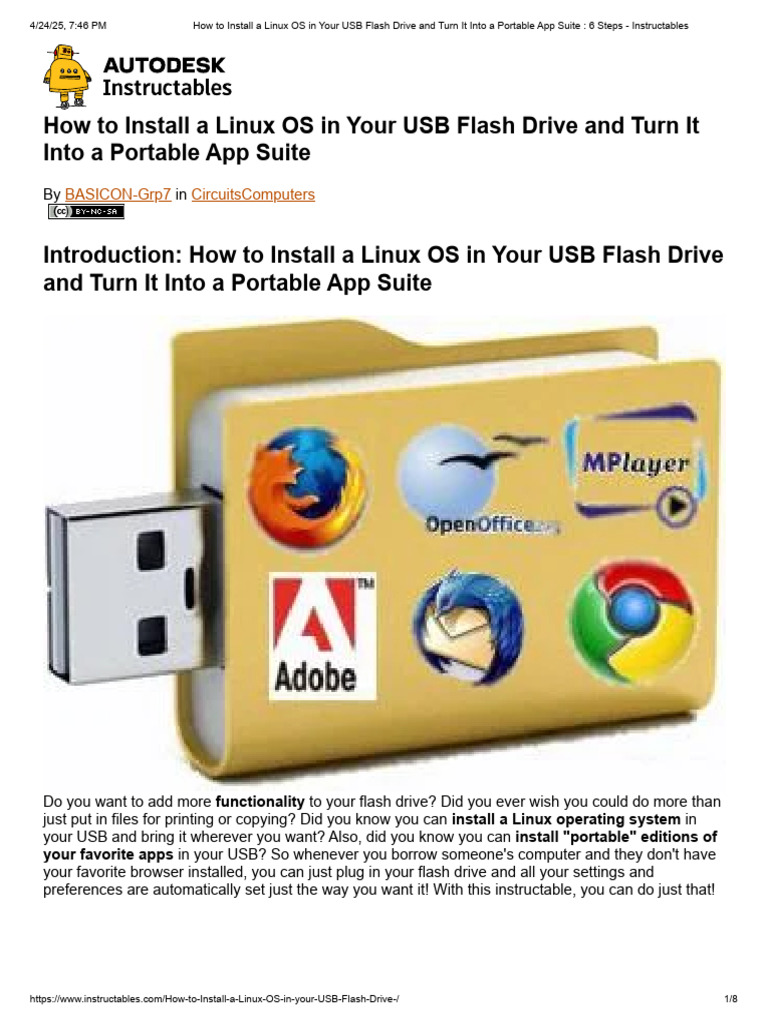 How To Install A Linux OS in Your USB Flash Drive and Turn It Into A Portable App Suite - 6 ...
