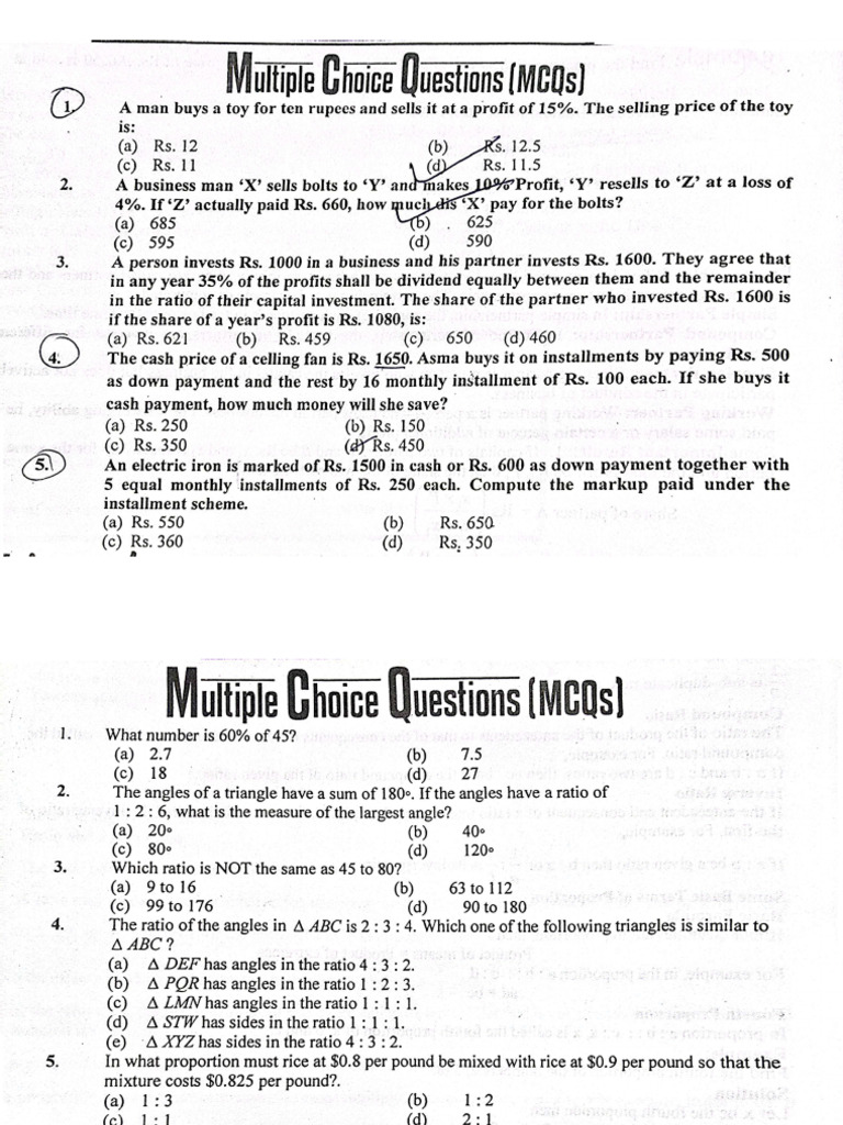 Extra Maths Material | PDF