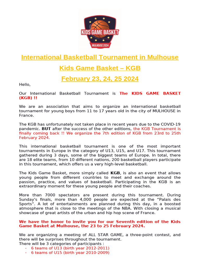 Invitations Kgb 2024 in English | PDF