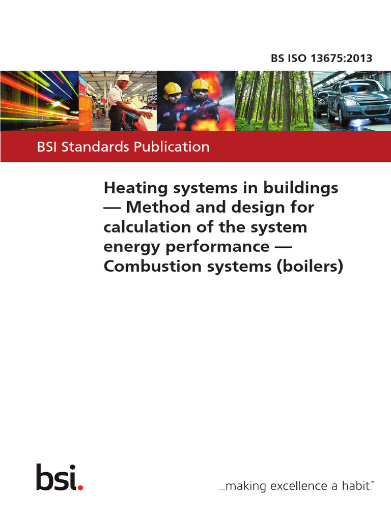 BS ISO 13675 - 2013 Heating Systems in Buildings. Method and Design For ...