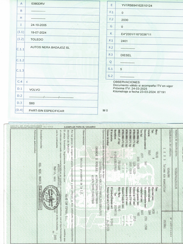 Volvo s60 0380 DRV | PDF