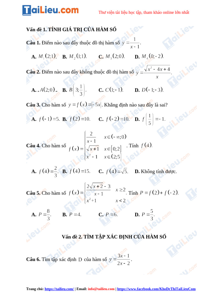55-cau-trac-nghiem-toan-10-ham-so-chi-tiet-nhat | PDF
