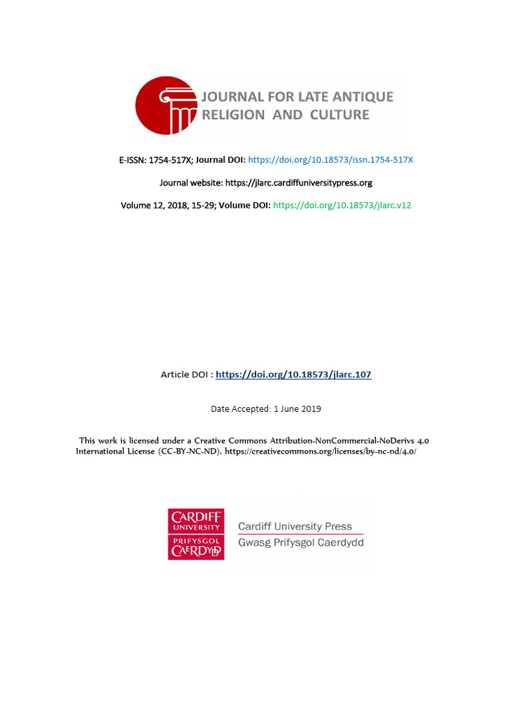 Trinitarian Theology of Severus & Damian | PDF | Trinity | God In ...