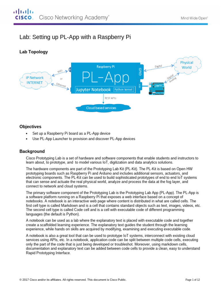 3.2.2.3. Lab - Setting Up PL-App With The Raspberry Pi | PDF | Computer ...