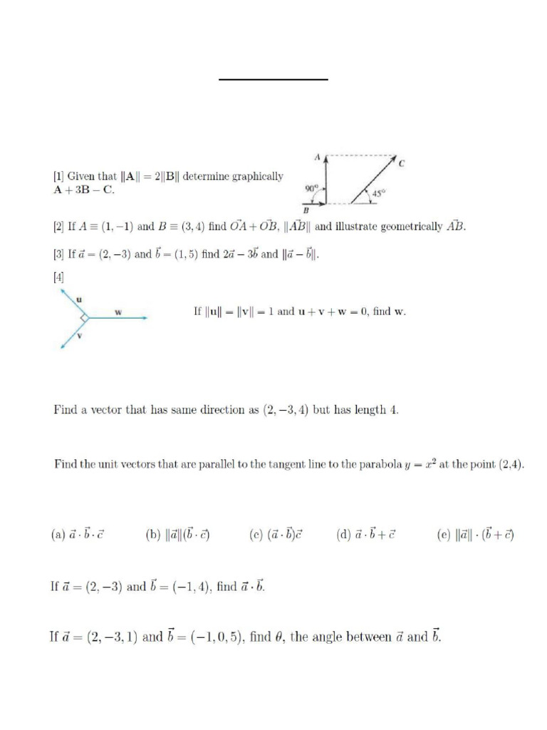 Vectors Tutorial | PDF