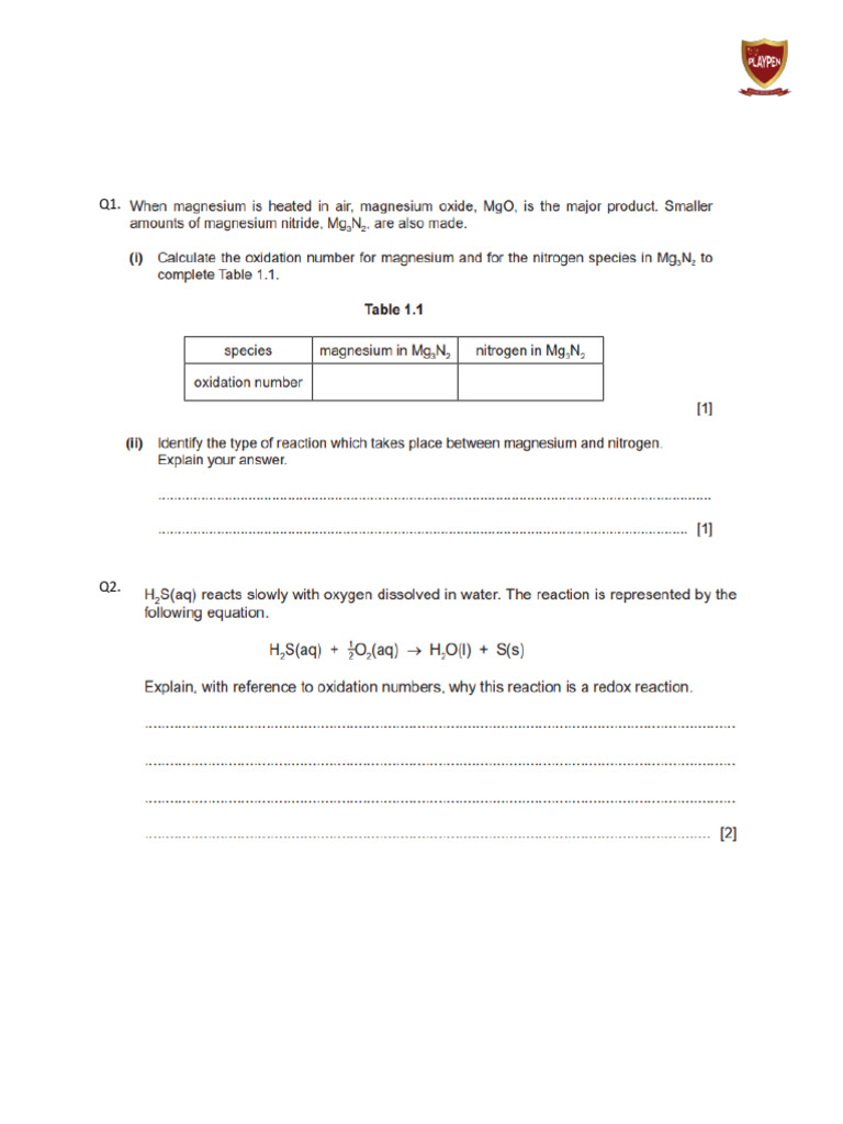 Playpen Electrochemistry PWS-1 For AS | PDF