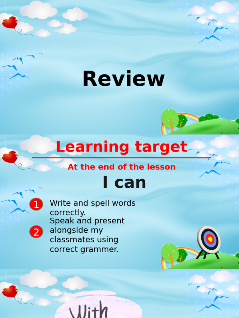 ESL Review End of Semester | PDF | Grammatical Tense | Linguistics