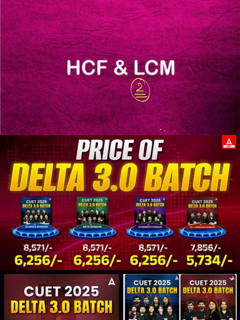 YT LCM HCF 2 - Compressed | PDF