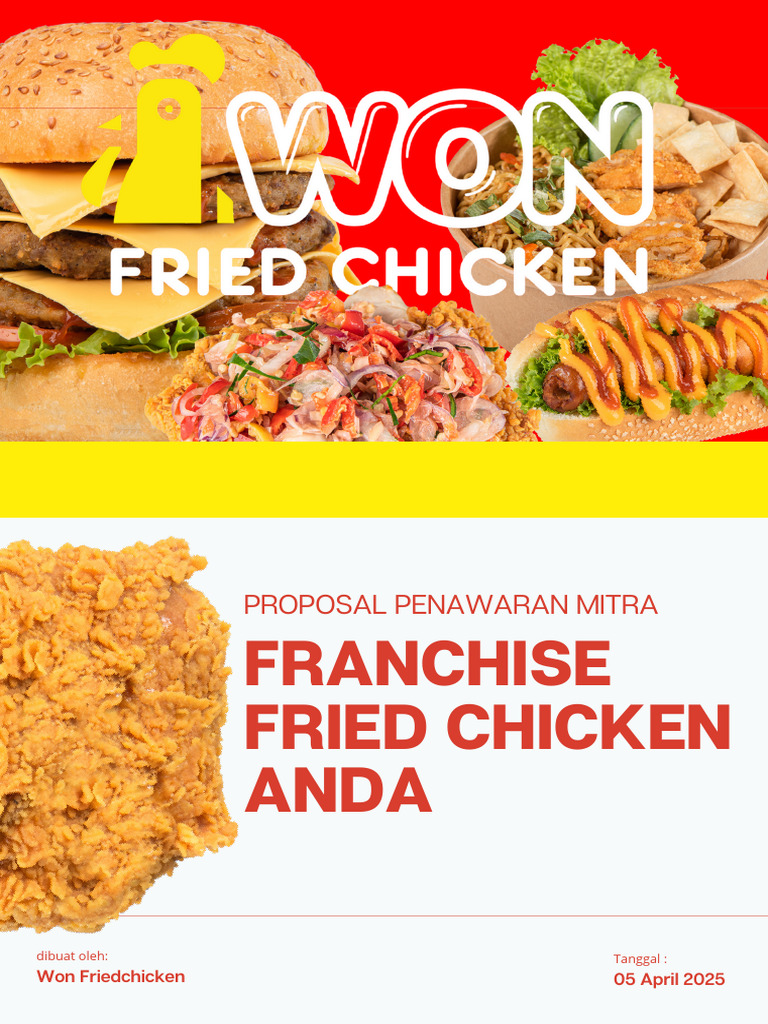 Peluang Franchise Won Fried Chicken | PDF