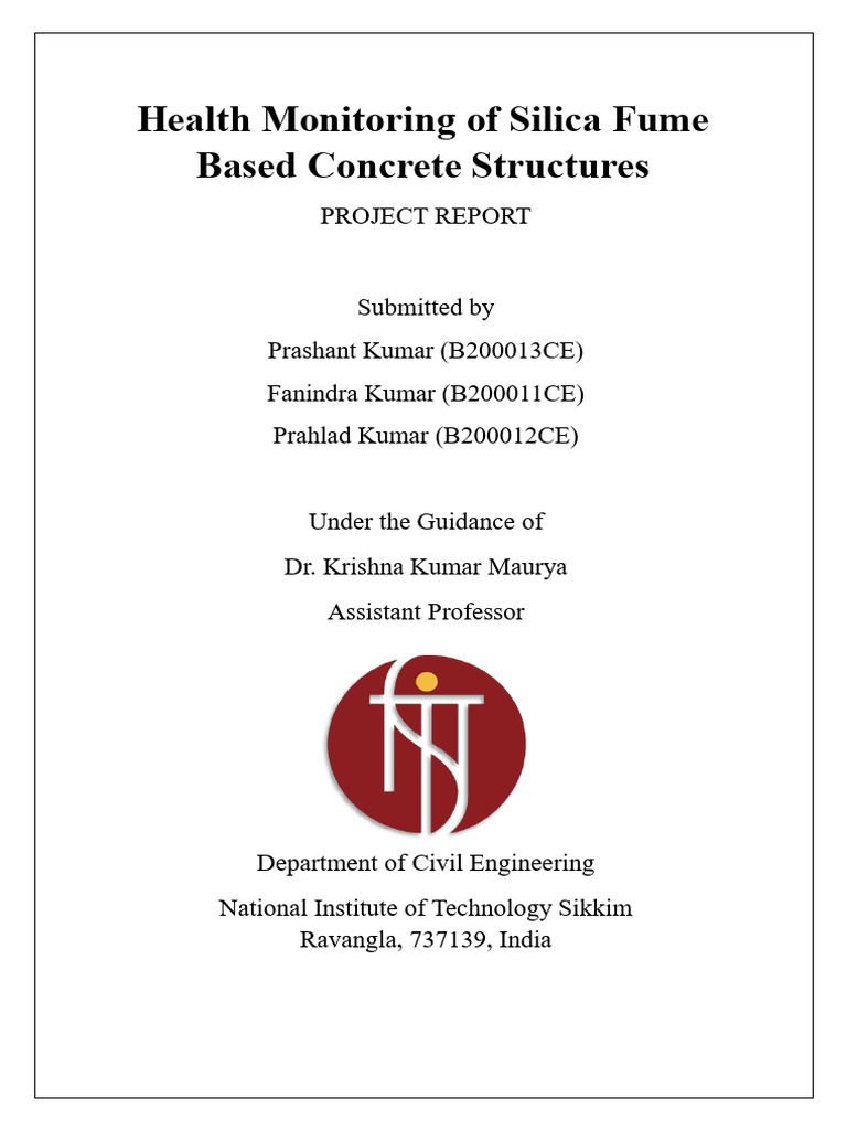 FINAL REPORT To Sir Final | PDF | Concrete | Cement
