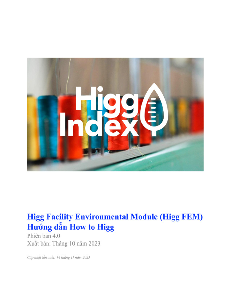 Higg FEM How To Higg Guide 202310 - Vietnamese | PDF