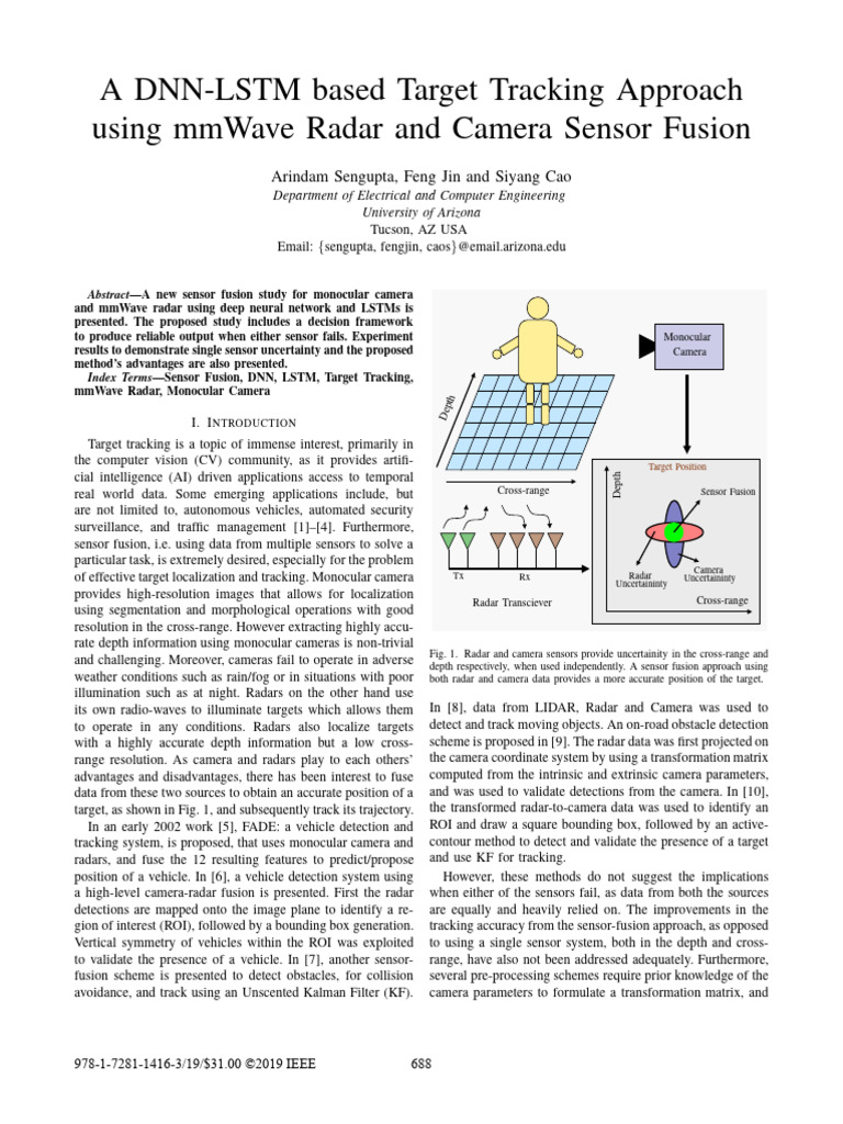 A DNN-LSTM Based Target Tracking Approach | PDF | Deep Learning | Radar