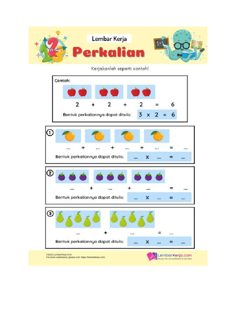 LK Perkalian 1 | PDF