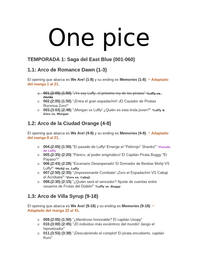Como ver One Pice | PDF
