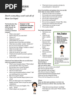 ESL Conversation Questions - School (I-TESL-J) | PDF | Schools ...