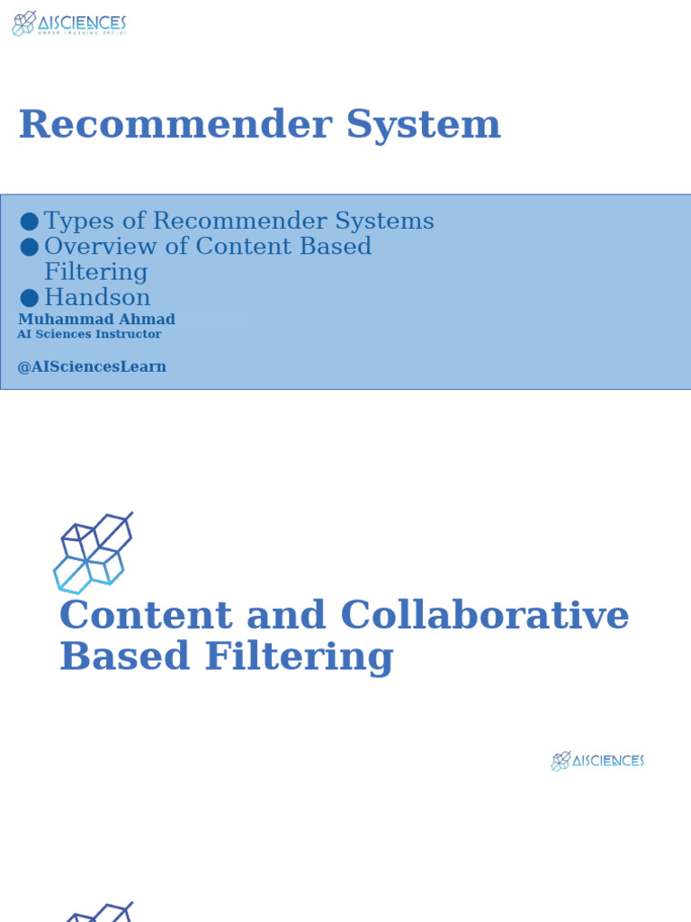 Content Based Filtering | PDF
