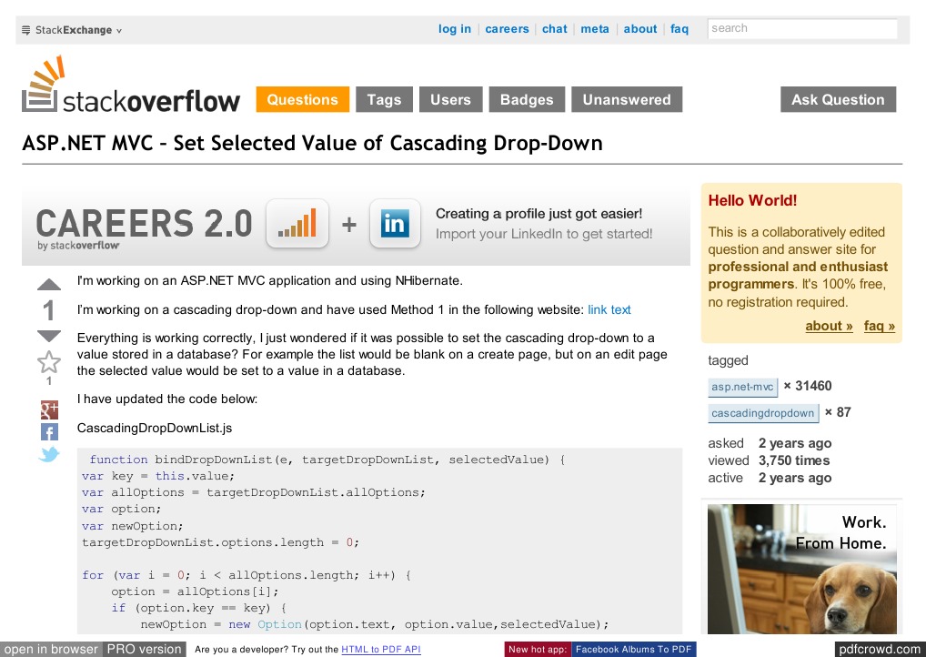 Stack Overflow Com Questions 709234 Asp Net Mvc Set Selected Pdf J Query Html