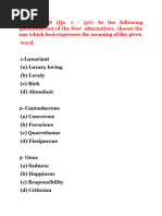 12th Grade Spelling Words LIst | PDF