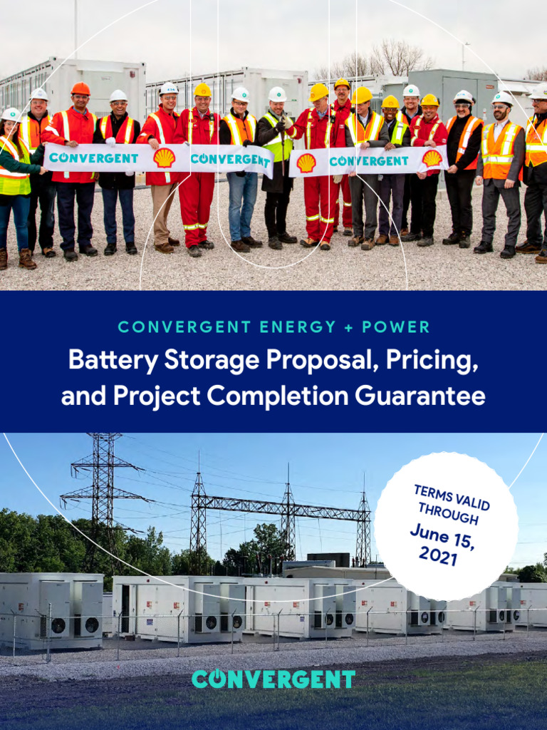 Convergent - Battery Storage Proposal For Ontario | PDF | Electrical ...