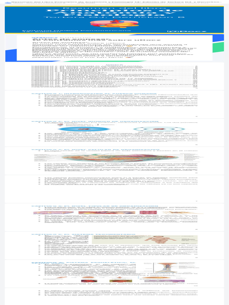 (PDF) Resumen Del Libro Principios de Anatomía y Fisiología 13° Edición de Tortora GJ. y ...
