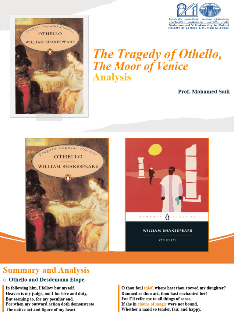 The Tragedy of Othello ( - Comparing Othello To Mustafa) | PDF | Othello | Iago