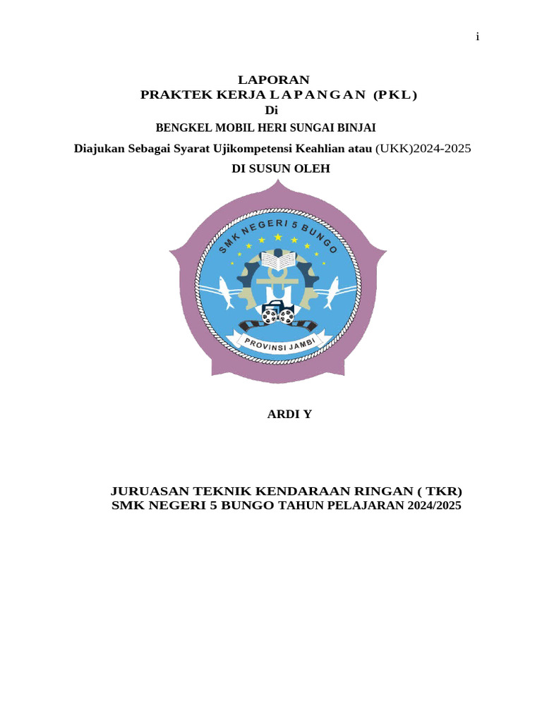 Laporan PKL SMK Jurusan Tkro | PDF
