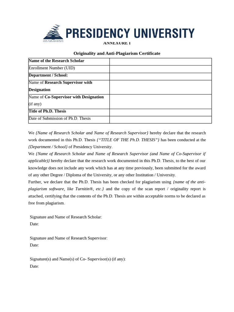 Similarity Certificate | PDF
