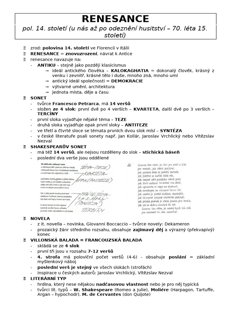 3 Renesance - Hotovo | PDF