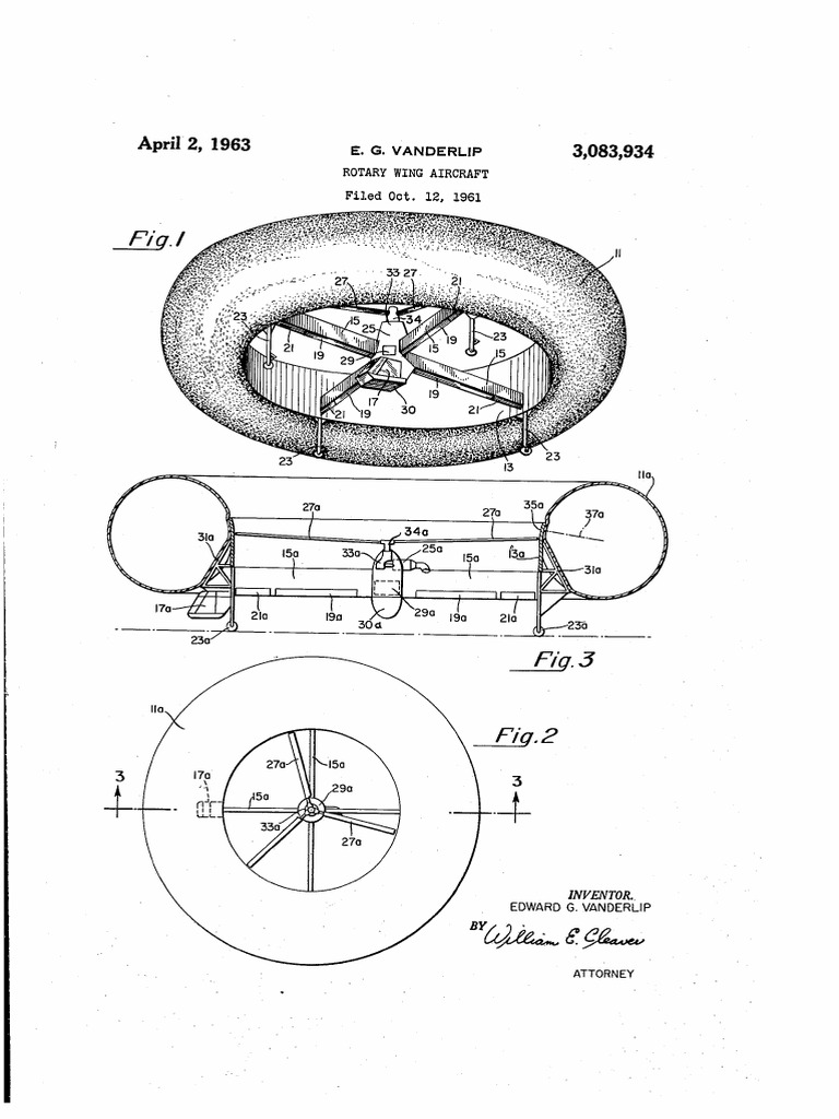 US3083934 - Rotary Wing Aircraft | PDF