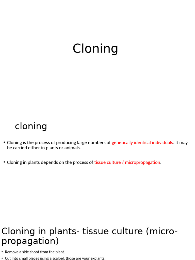 cloning | PDF