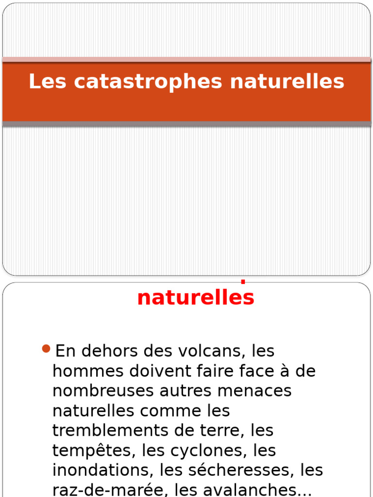 Comprendre les catastrophes naturelles | PDF | Tremblements de terre ...