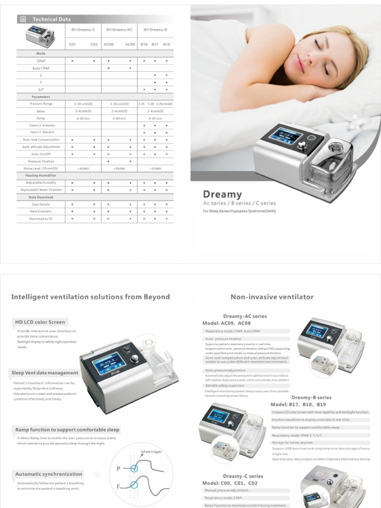 By-Dreamy Series CPAP-APAP-BIPAP | PDF