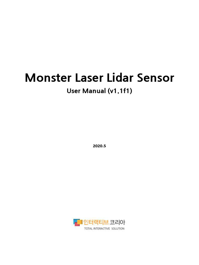 Monster Laser Lidar Sensor Manual | PDF | Windows 10 | Booting