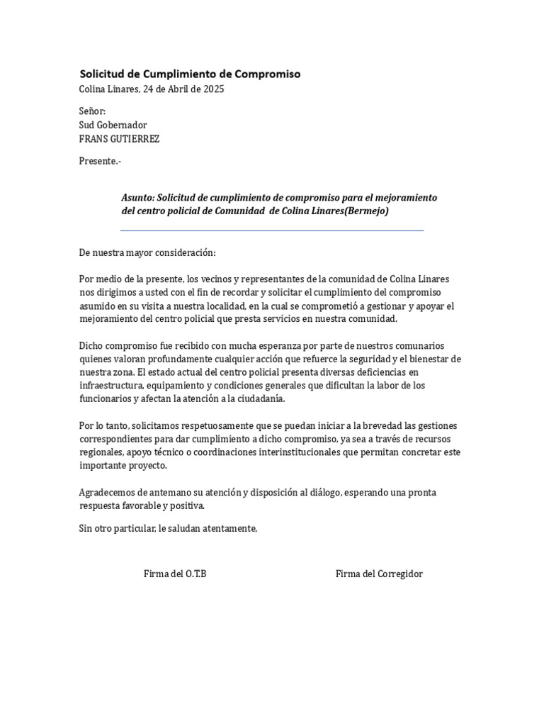 Solicitud de Fran | PDF