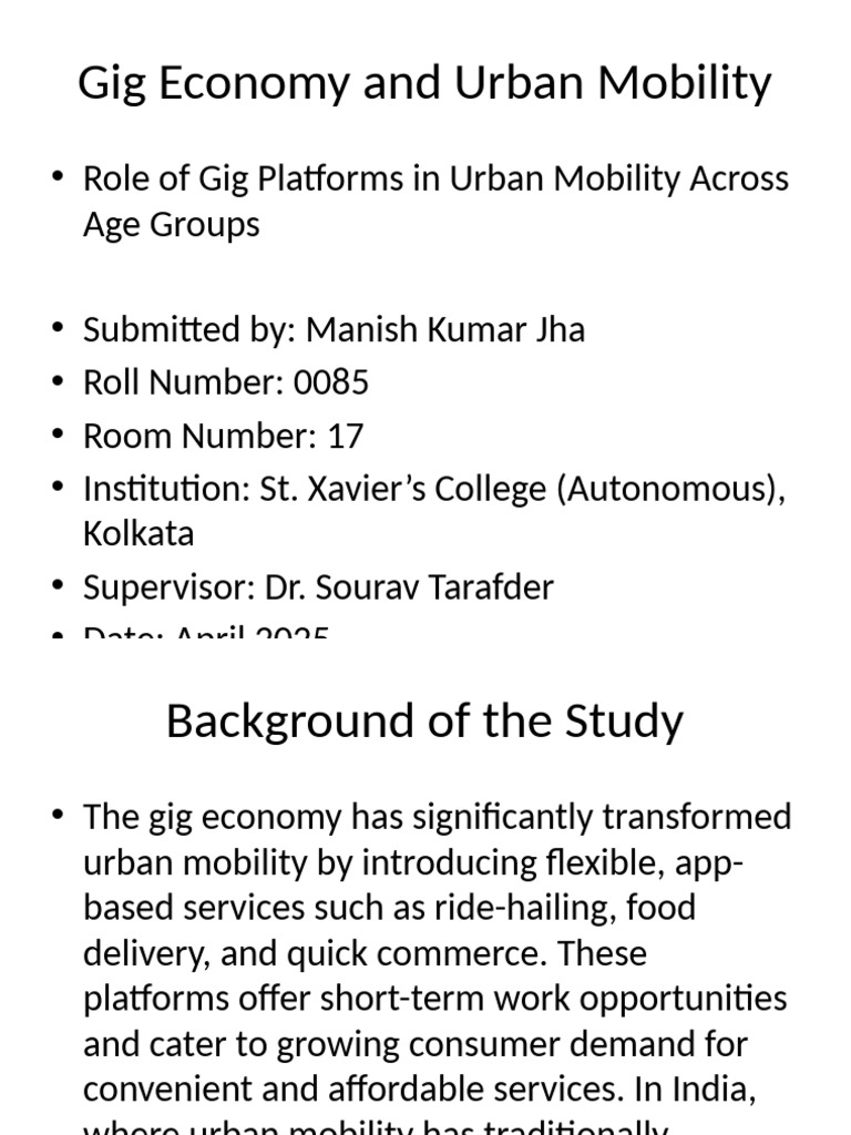 Gig Economy Presentation | PDF