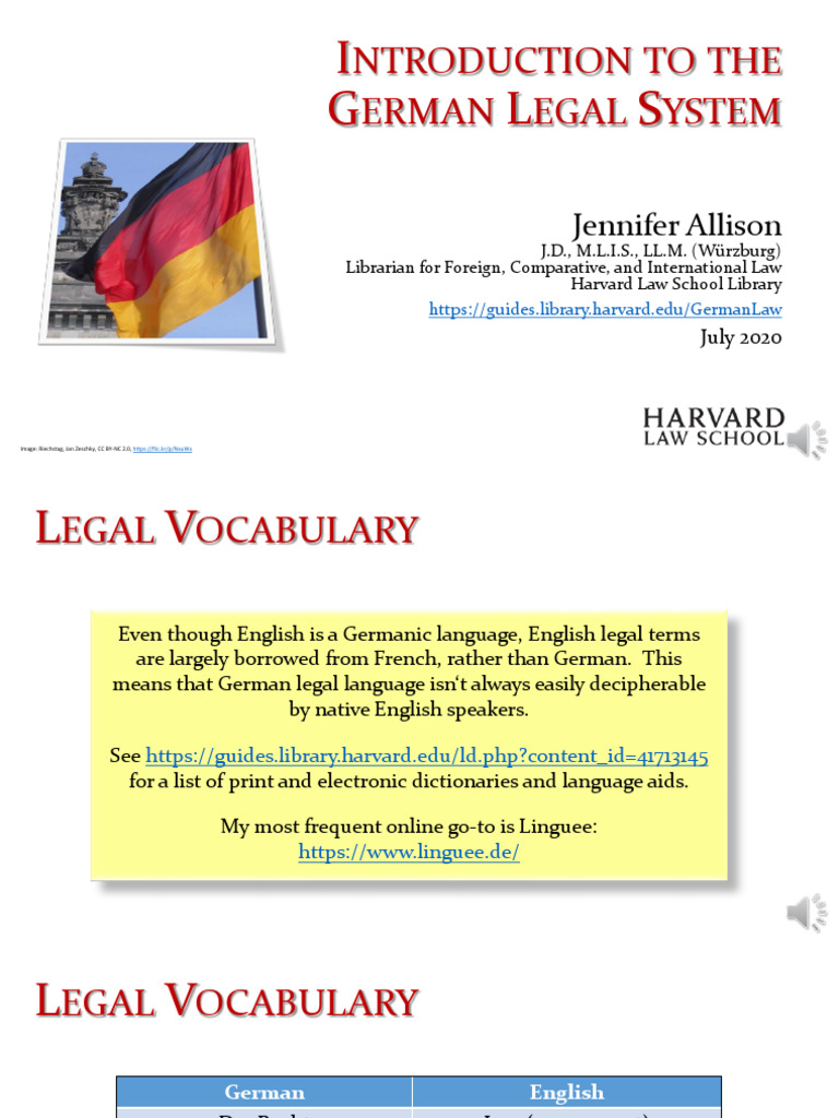 Introduction To The German Legal System | PDF | Legal Documents | Civil ...