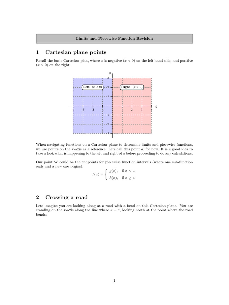 STK110 Supplementary Notes on Directional Limits and Piecewise ...