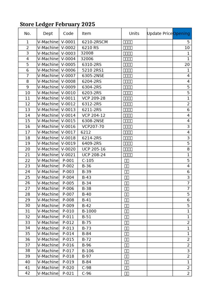 Store Ledger 3-2025 | PDF