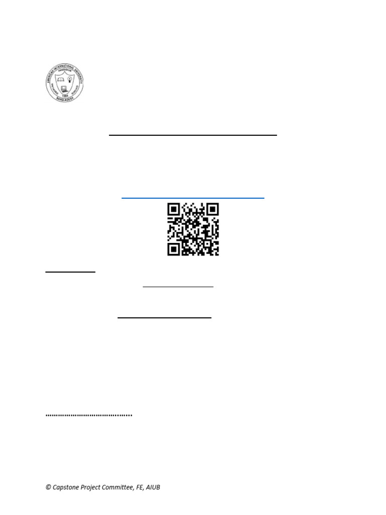 Eee - Coe - Capstone Project For Spring 2022 2023 | PDF