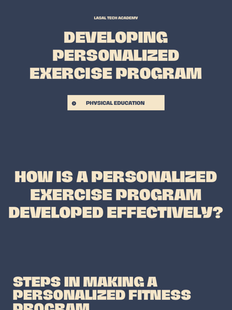 P.E 9 and 10 Personalized Program 2 | PDF | Physical Fitness