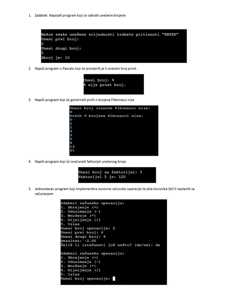 Zadaci Takmičenje | PDF
