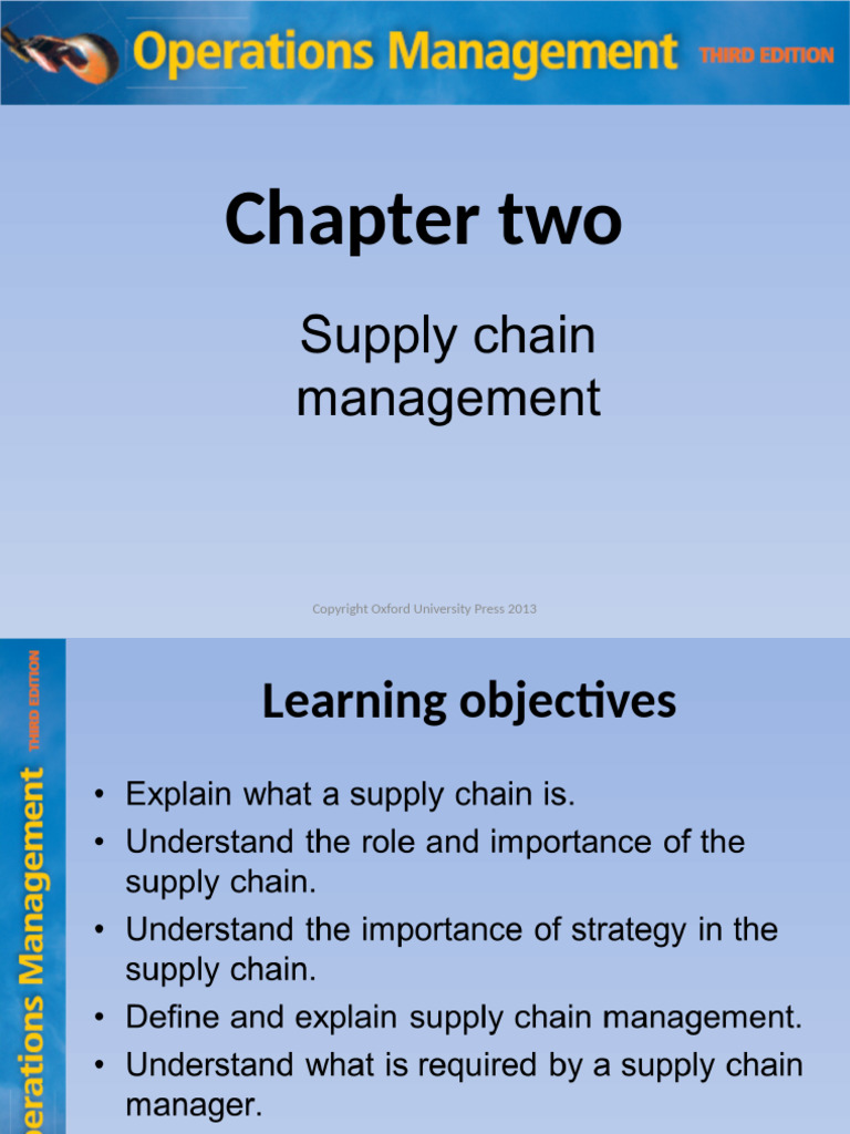 2 - Supply Chain Management | PDF