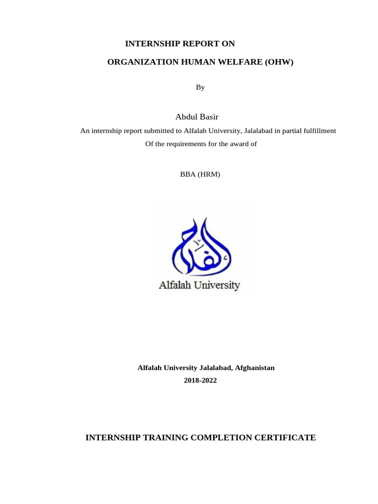 Abdul Basir Safi Monograph-1 (1) | PDF | Employment | Logistics